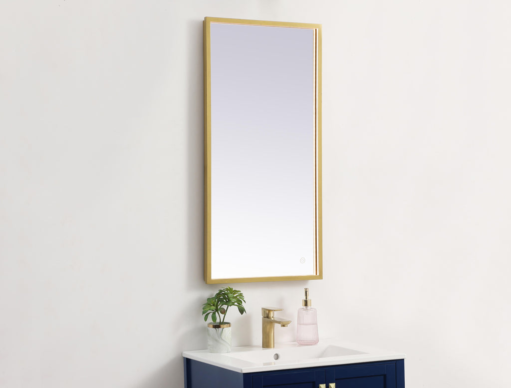 Pier 18X36 Inch Led Mirror With Adjustable Color Temperature 3000K ...